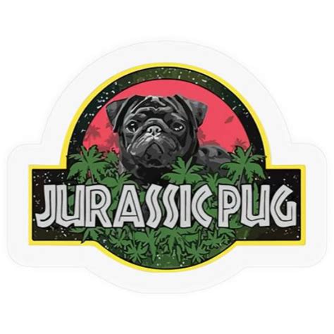 Jurassic Pug Stickers Tattoo Jurassic Park Stickers Sold By Lovely Jurassic Pug Stickers Tattoo Jurassic Park Stickers Sold By Lovely