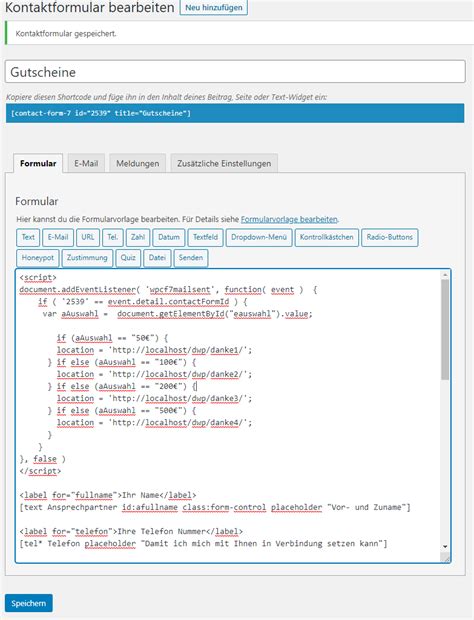Wordpress Contact Form 7 Different Redirect Pages For Drop Down Selection Stack Overflow