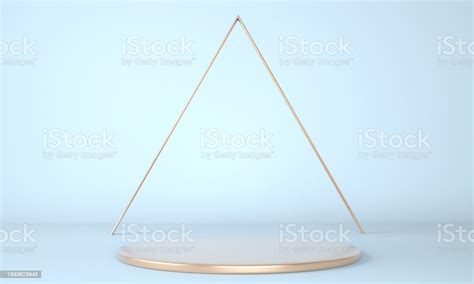 기하학적 모양의 3d 렌더링 스튜디오 바닥에 연단 제품 프레젠테이션을 위한 플랫폼 배경 모의 건설 플랫폼에 대한 스톡 사진 및 기타 이미지 Istock