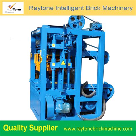 Qt4 24 Semi Automatic Interlocking Paver Porous Hollow Concrete Brick