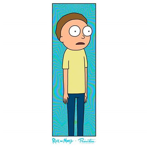 Primitive X Rick And Morty Confused Morty Vortex Sticker 55 X 2