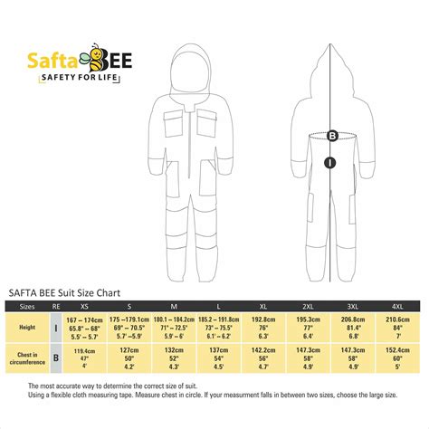 Sizing Guide Safta Bee Uk