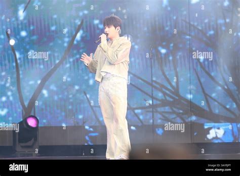 Chinese Singer Zhao Yongxin Sings At A Music Festival In Chengdu City Southwest Chinas Sichuan