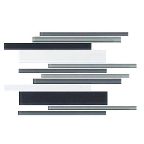 Daltile Color Wave 12 X 18 Glossy Interlocking Glass Random Linear