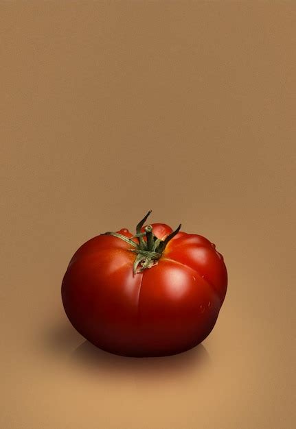 Premium Photo Tomato With Colored Background For Advertising