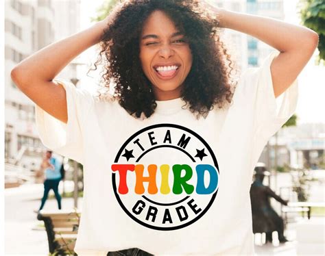 Team Third Grade Svg 3rd Grade Squad Svg First Day Of School Svg