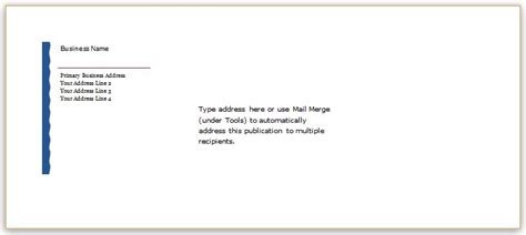 40 Editable Envelope Templates For Ms Word Word And Excel Templates