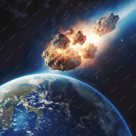 Premium Photo The Cosmos Unleashes Its Destructive Power As An