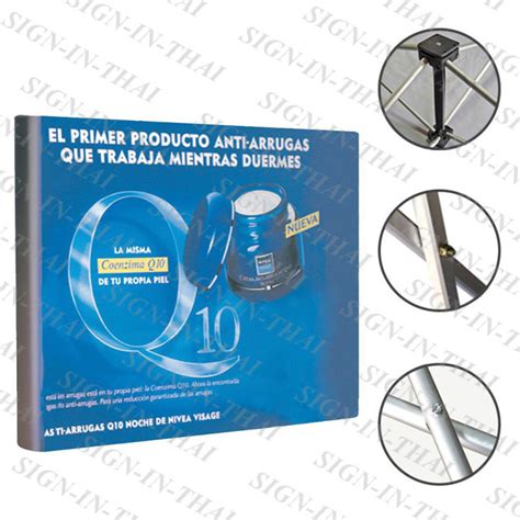 ขาตั้ง ขาตั้งป้าย Fb Easy Pop Up Frame 3x3 ฟูเฟรม ตรง Full Frame 225 X
