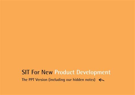 Sit Innovation Consulting New Product Development Ppt