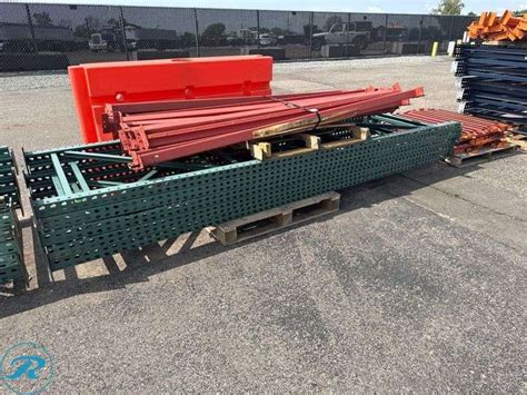 Pallet Racking 5 12′ X 42″ Uprights 20 8′ Crossmembers Pallet Of