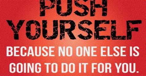 Pushing Yourself Forward