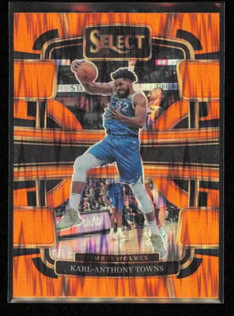 Karl Anthony Towns 2023 24 Panini Select Orange Flash Concourse 5