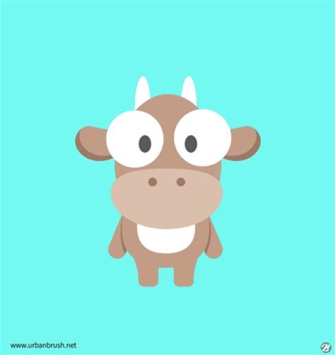 황소 캐릭터 일러스트 Ai 다운로드 Download Cow Character Vector 어반브러시