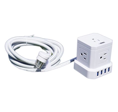 Uncaged Ergonomics Power Strip Cube Ac Outlets Tscca