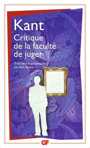 Critique de la faculté de juger Emmanuel Kant Livres Furet du Nord