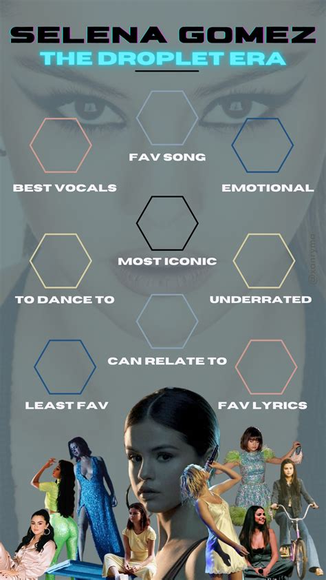 Droplet Era Selena Gomez Template Instagram Story Instagram Story