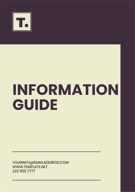 Free Information Guide Template To Edit Online