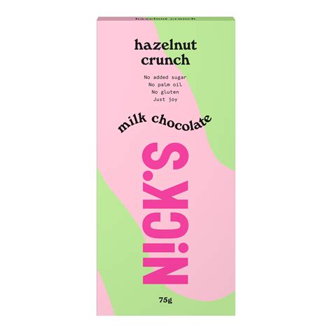 Nicks Milk Chocolate Hazelnut Crunch 75g Karppaamo