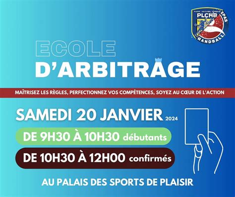 Lécole darbitrage revient en janvier ELANCOURT MAUREPAS HANDBALL