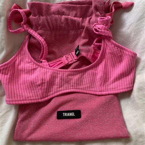 Triangl Womens Pink Bikinis And Tankini Sets Depop