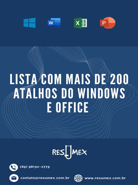 BÔnus Ebook Atalhos Windows Pdf Botão Ctrl Janela Informática
