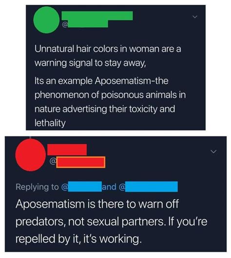 Aposematism In Women Rclevercomebacks