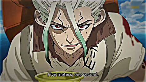 5 Meters 1 Second 🔥☠️🤯 Drstone Drstonenewworld Senku Ibara Youtube