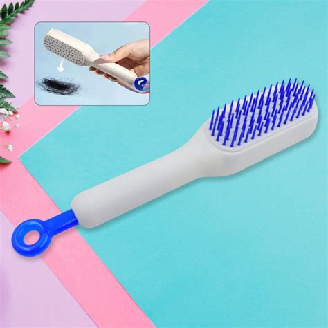 Self Cleaning Hairbrush Self Cleaning Anti Static Detangling Massage