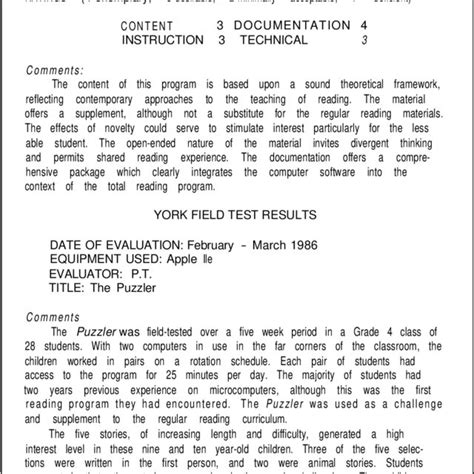 Sample Panel Evaluation And Field Test Report Download Scientific