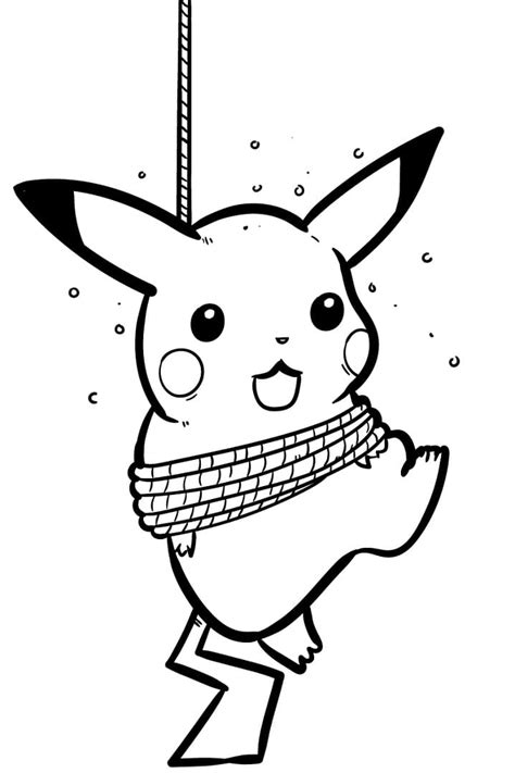 Pikachu Outline