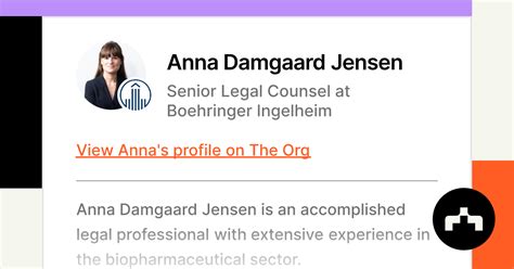 Anna Damgaard Jensen Senior Legal Counsel At Boehringer Ingelheim