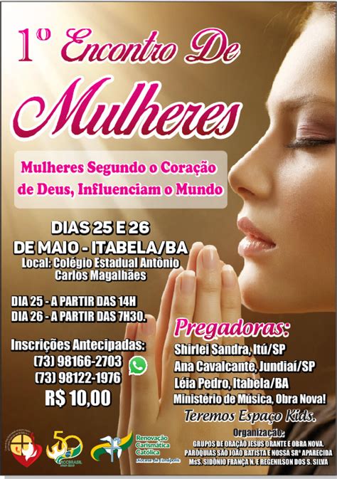 Renovação Carismática Católica Realizará 1° Encontro De Mulheres