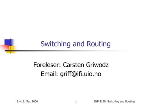 PPT Switching And Routing PowerPoint Presentation Free Download ID