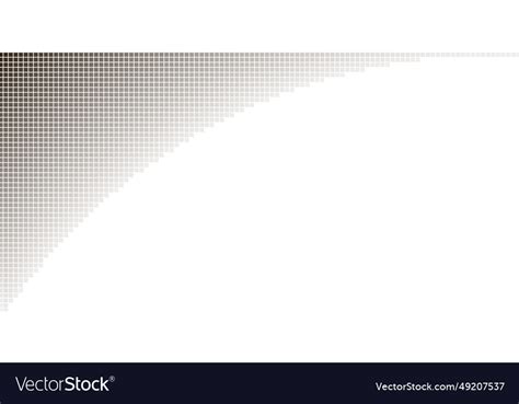 Corner Screentone Pattern Of Small Black Squares Vector Image