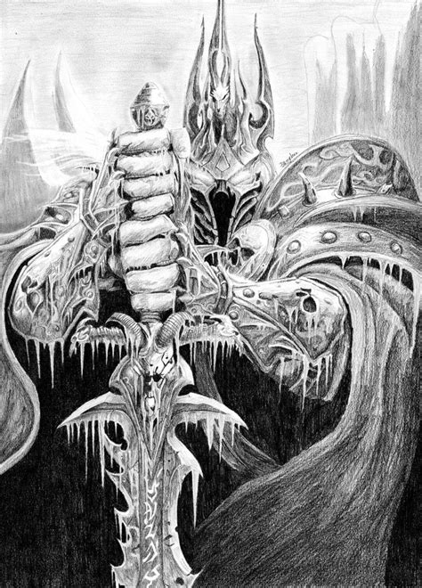Lich King By Daegher Sick Drawings Lion King Drawings Art Drawings