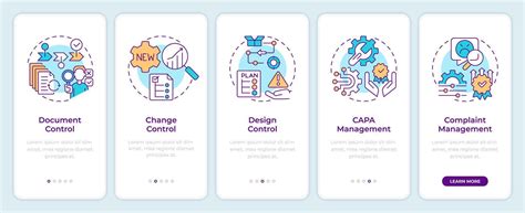 Qms Processes Onboarding Mobile App Screen Document Control Walkthrough 5 Steps Editable