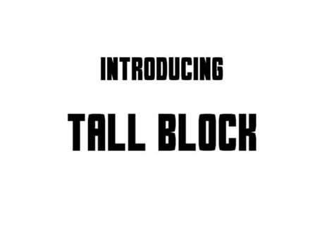 Tall Block Font Download Free Font Tall Block Font Download Free Font