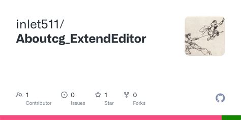 github inlet511 aboutcg extendeditor