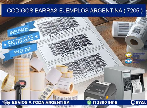 Codigos Barras Ejemplos Argentina 7205 Zebra Etiquetadora