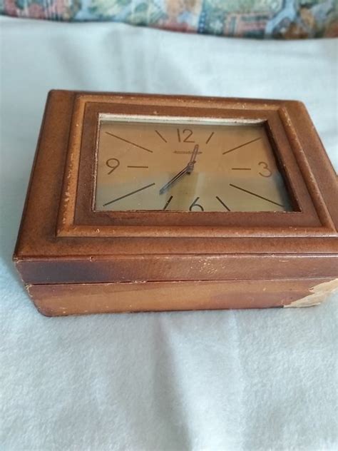 Horloge De Bureau Jaeger Lecoultre Bois Cuir Milieu Catawiki