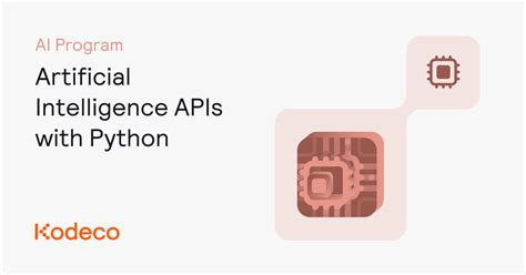 Artificial Intelligence APIs With Python Kodeco