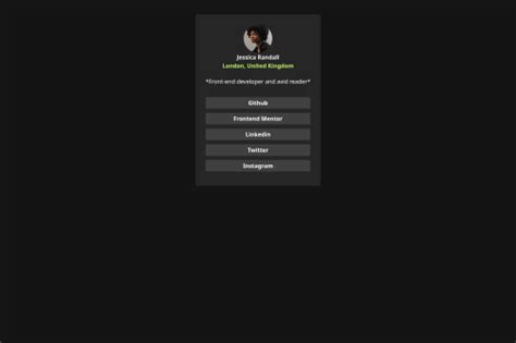 Frontend Mentor Social Profile Links With React And Tailwind Css Coding Challenge Solution
