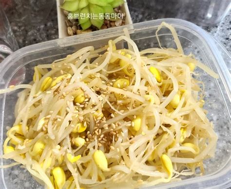 콩나물무침 만드는법 콩나물 삶는 시간 아삭한 하얀 콩나물무침 레시피 나물반찬 네이버 블로그