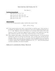 2000 Spring Homework PSet 6 Pdf Math 302 Stat 302 Problem Set