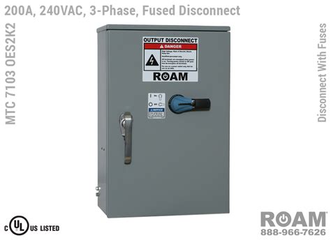 Switched Output Disconnect Panels Roam Technologies