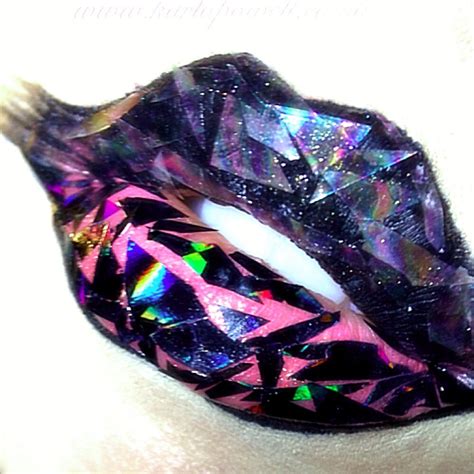 ‘broken Glass Lip Art Playing With Lip Art Karla Powell Make Up