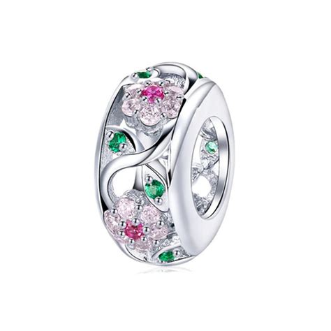 Zawieszka Srebro Charms Koralik Do PANDORA Kwiaty Sfera Damska Moda Sklep EMPIK