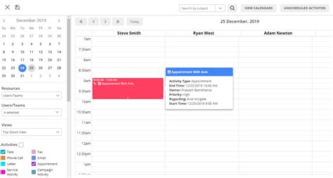 How To Manage Activities With Dynamics Calendar Appjetty Blog