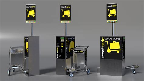 Smartecarte Airport Cart Management Unit With Carts D Model Ds